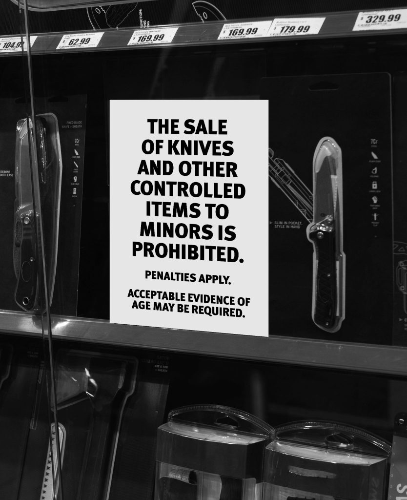 Sale of knives and controlled items - QLD - National Retail Association